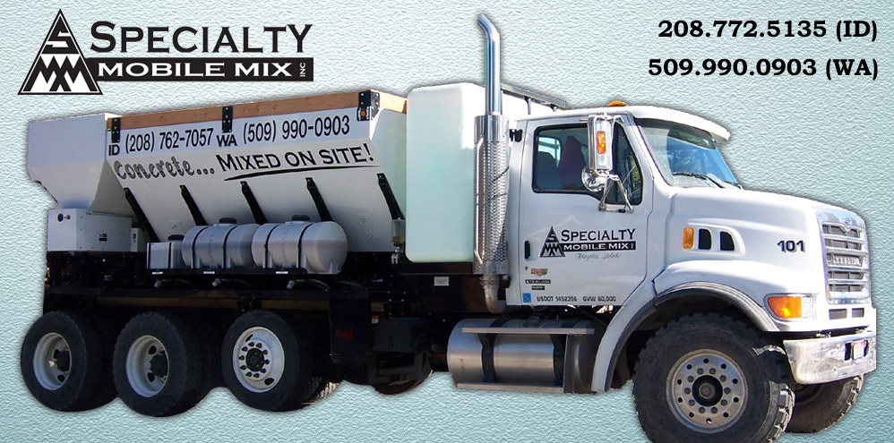 Specialty Mobile Mix | Concrete | Spokane, Eastern Washington, Coeur d ...